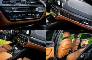 Black BMW 530 2017 in Riga, with an engine capacity of 3.00 L and mileage of 233 thousand km for 23900 €, photo 21 on AUTOMOTO.COM.LV