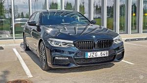 Black BMW 530 2017 in Vilnius, with an engine capacity of 3.00 L and mileage of 144 thousand km for 27200 €, photo 3 on AUTOMOTO.COM.LV