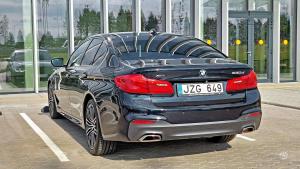 Black BMW 530 2017 in Vilnius, with an engine capacity of 3.00 L and mileage of 144 thousand km for 27200 €, photo 6 on AUTOMOTO.COM.LV