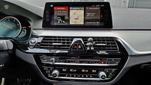 Black BMW 530 2017 in Vilnius, with an engine capacity of 3.00 L and mileage of 144 thousand km for 27200 €, photo 18 on AUTOMOTO.COM.LV