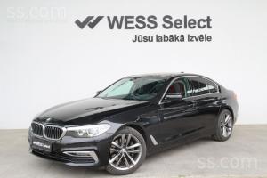 Black BMW 530 2018 in Riga, with an engine capacity of 3.00 L and mileage of 203 thousand km for 23400 €, photo 1 on AUTOMOTO.COM.LV