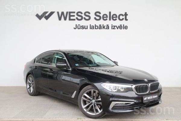 Black BMW 530 2018 in Riga, with an engine capacity of 3.00 L and mileage of 203 thousand km for 23400 €, photo 2 on AUTOMOTO.COM.LV