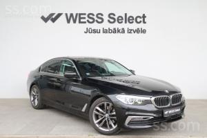 Black BMW 530 2018 in Riga, with an engine capacity of 3.00 L and mileage of 203 thousand km for 23400 €, photo 2 on AUTOMOTO.COM.LV
