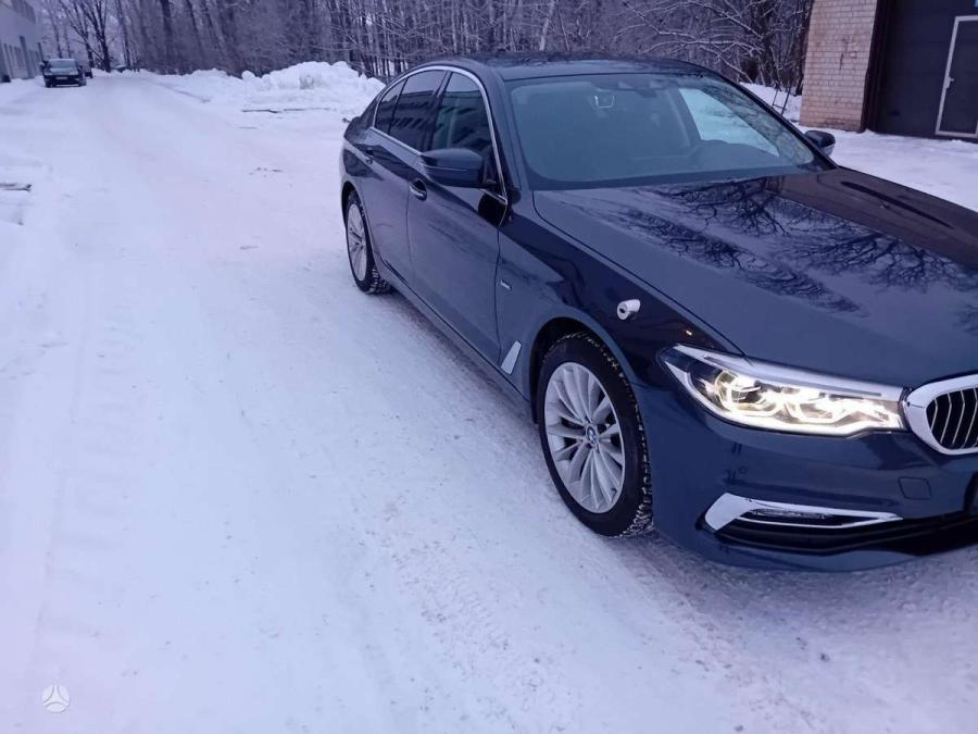 Black BMW 530 2018 in Kaunas, with an engine capacity of 2.00 L and mileage of 76 thousand km for 24500 €, photo 1 on AUTOMOTO.COM.LV