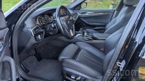 Black BMW 530 2018 in Ogre, with an engine capacity of 2.00 L and mileage of 83 thousand km for 24500 €, photo 11 on AUTOMOTO.COM.LV