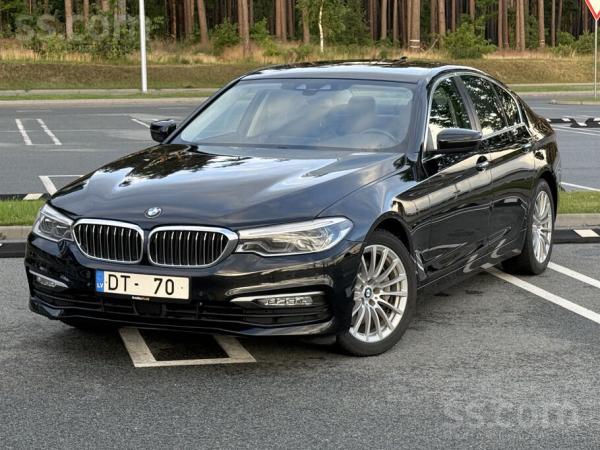 Black BMW 530 2018 in Riga, with an engine capacity of 3.00 L and mileage of 165 thousand km for 19990 €, photo 1 on AUTOMOTO.COM.LV