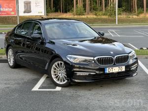 Black BMW 530 2018 in Riga, with an engine capacity of 3.00 L and mileage of 165 thousand km for 19990 €, photo 4 on AUTOMOTO.COM.LV