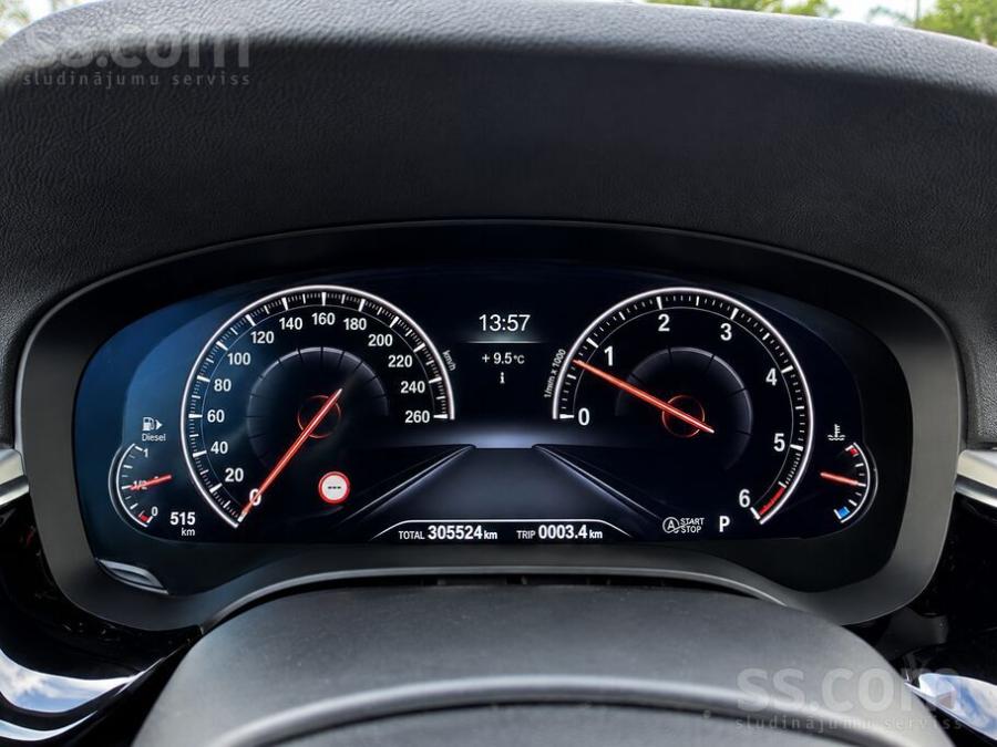 Melns BMW 530 2018 Valmiera, ar dzinēja tilpumu 3.00 L un nobraukumu 305 tūkst. km par 23500 €, foto 15 vietnē AUTOMOTO.COM.LV