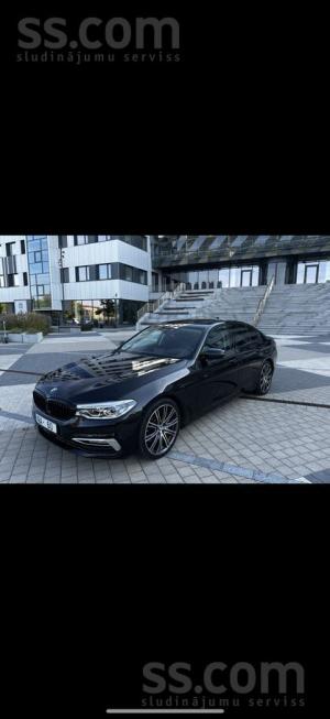 Black BMW 530 2019 in Jurmala, with an engine capacity of 3.00 L and mileage of 80 thousand km for 32500 €, photo 2 on AUTOMOTO.COM.LV