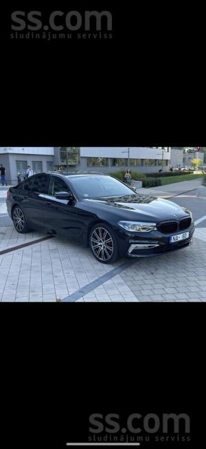 Black BMW 530 2019 in Jurmala, with an engine capacity of 3.00 L and mileage of 80 thousand km for 32500 €, photo 4 on AUTOMOTO.COM.LV