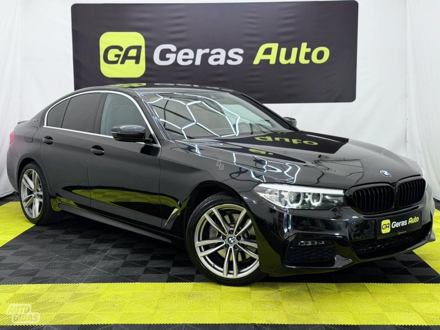Black BMW 530 2019 in Avizieniai, with an engine capacity of 2.00 L and mileage of 123 thousand km for 22190 €, photo 4 on AUTOMOTO.COM.LV