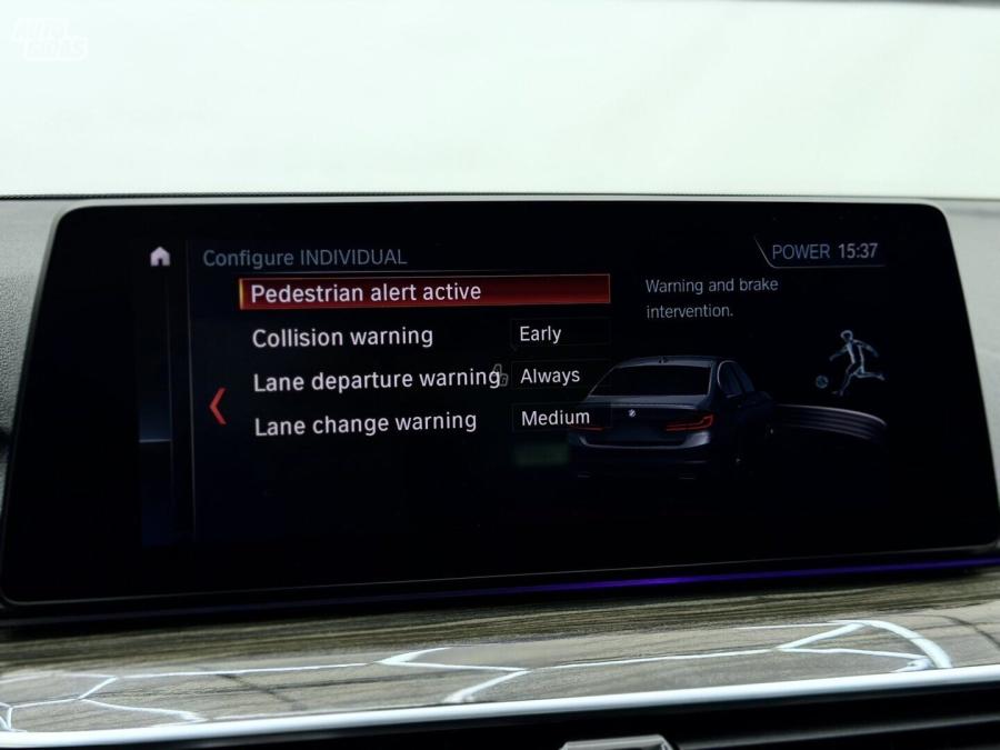 Black BMW 530 2019 in Avizieniai, with an engine capacity of 2.00 L and mileage of 123 thousand km for 22190 €, photo 28 on AUTOMOTO.COM.LV