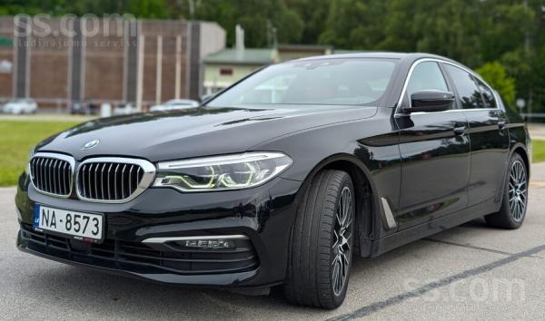 Melns BMW 530 2019 Rīga, ar dzinēja tilpumu 3.00 L un nobraukumu 129 tūkst. km par 25000 €, foto  vietnē AUTOMOTO.COM.LV