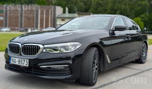 Black BMW 530 2019 in Riga, with an engine capacity of 3.00 L and mileage of 129 thousand km for 25000 €, photo  on AUTOMOTO.COM.LV