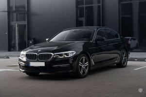 Black BMW 530 2019 in Vilnius, with an engine capacity of 2.00 L and mileage of 156 thousand km for 21785 €, photo 14 on AUTOMOTO.COM.LV
