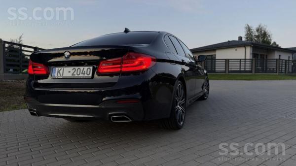 Black BMW 530 2020 in Riga, with an engine capacity of 2.00 L and mileage of 112 thousand km for 33990 €, photo 3 on AUTOMOTO.COM.LV