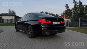 Black BMW 530 2020 in Riga, with an engine capacity of 2.00 L and mileage of 112 thousand km for 33990 €, photo 5 on AUTOMOTO.COM.LV