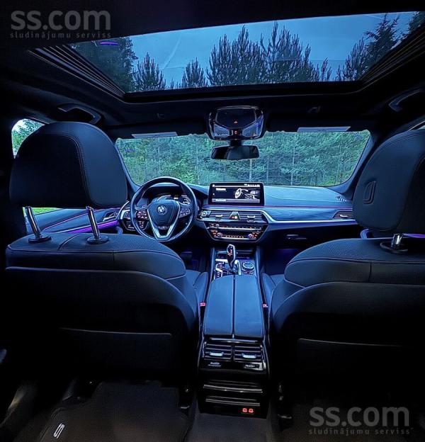 Black BMW 530 2021 in Madona, with an engine capacity of 2.00 L and mileage of 148 thousand km for 29900 €, photo 8 on AUTOMOTO.COM.LV