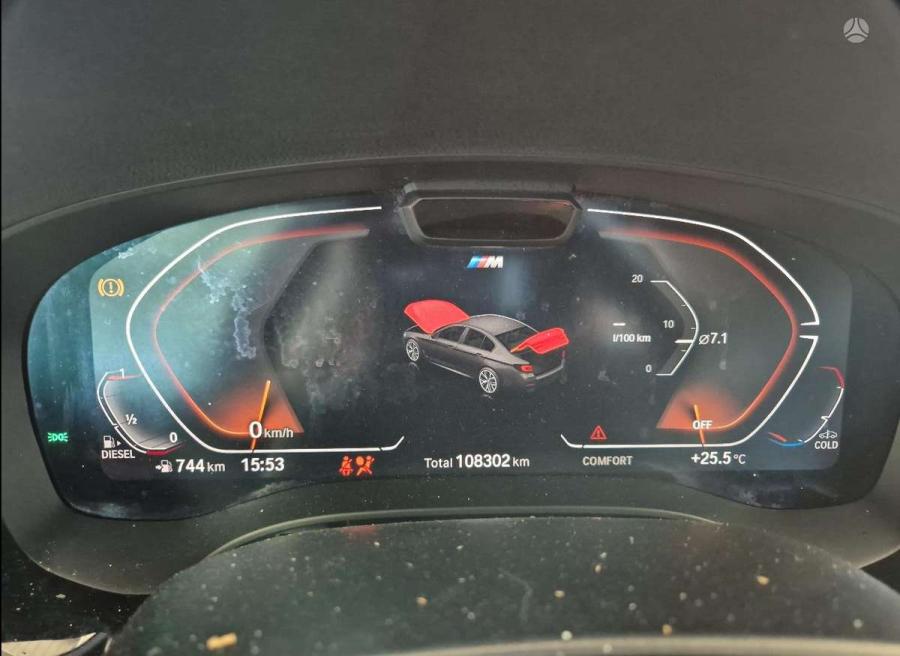 Melns BMW 530 2023 Klaipėda, ar dzinēja tilpumu 2.99 L un nobraukumu 108 tūkst. km par 13000 €, foto 8 vietnē AUTOMOTO.COM.LV