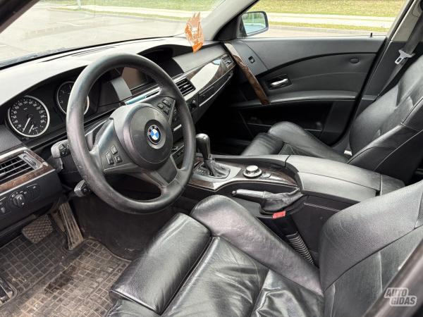 Black BMW 530 2004 in Klaipeda, with an engine capacity of 3.00 L and mileage of 500 thousand km for 2250 €, photo 9 on AUTOMOTO.COM.LV