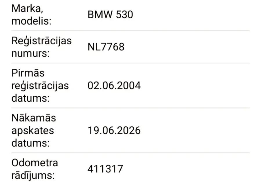 Melns BMW 530 2004 Rīga, ar dzinēja tilpumu 3.00 L un nobraukumu 412 tūkst. km par 3490 €, foto 27 vietnē AUTOMOTO.COM.LV