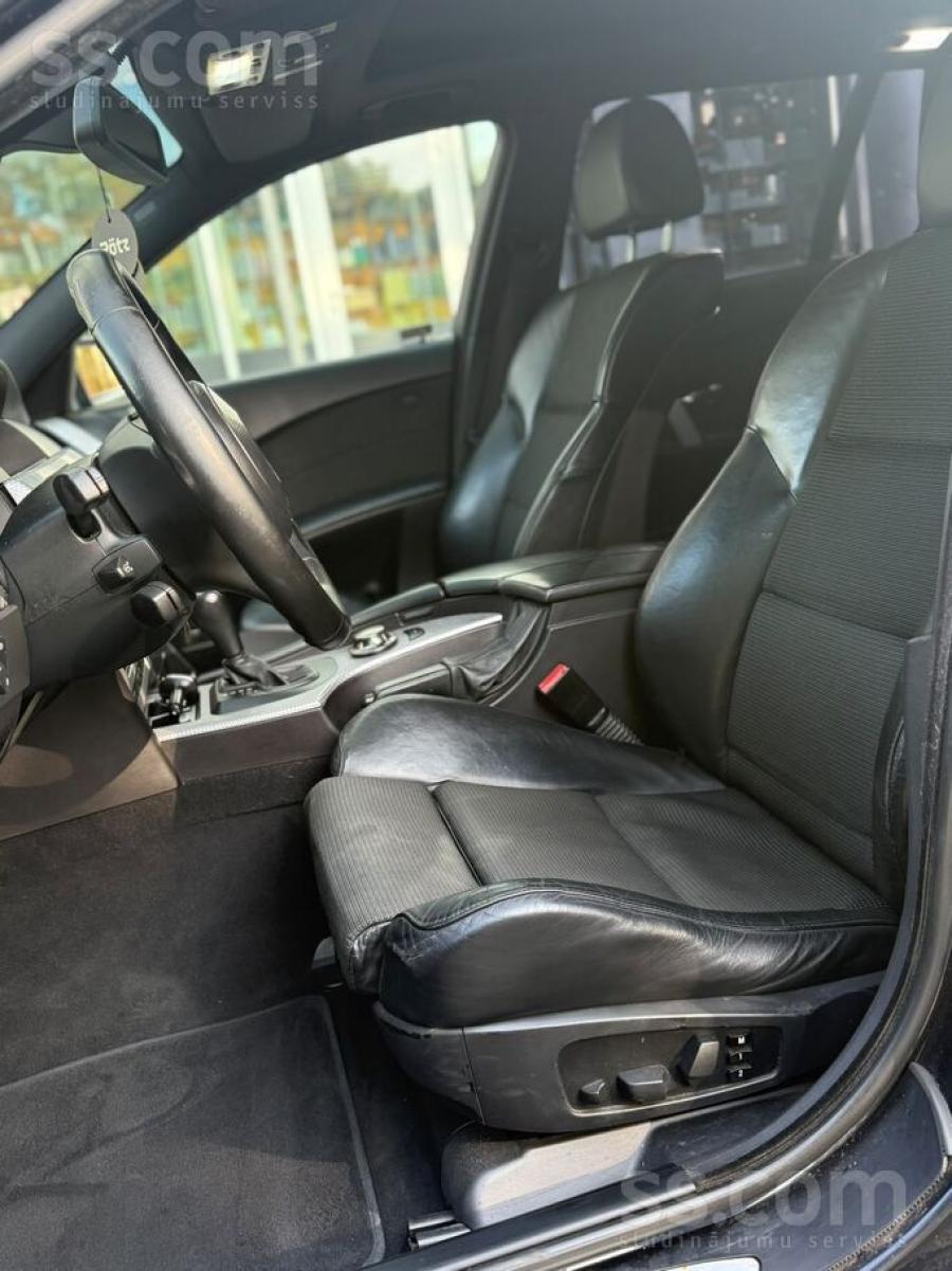 Black BMW 530 2004 in Riga, with an engine capacity of 3.00 L and mileage of 0 thousand km for 4200 €, photo 8 on AUTOMOTO.COM.LV