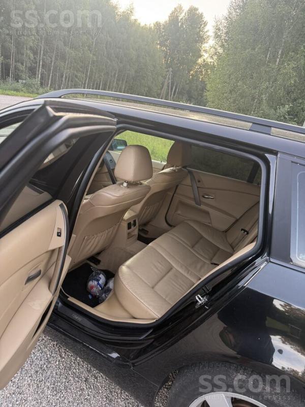 Black BMW 530 2004 in Tukums, with an engine capacity of 3.00 L and mileage of 288 thousand km for 3300 €, photo 9 on AUTOMOTO.COM.LV