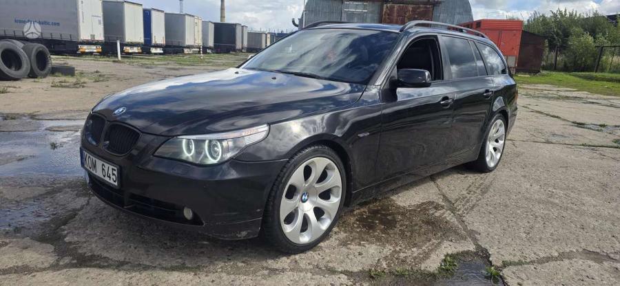 Black BMW 530 2004 in Alytus, with an engine capacity of 2.99 L and mileage of 419 thousand km for 2800 €, photo 5 on AUTOMOTO.COM.LV