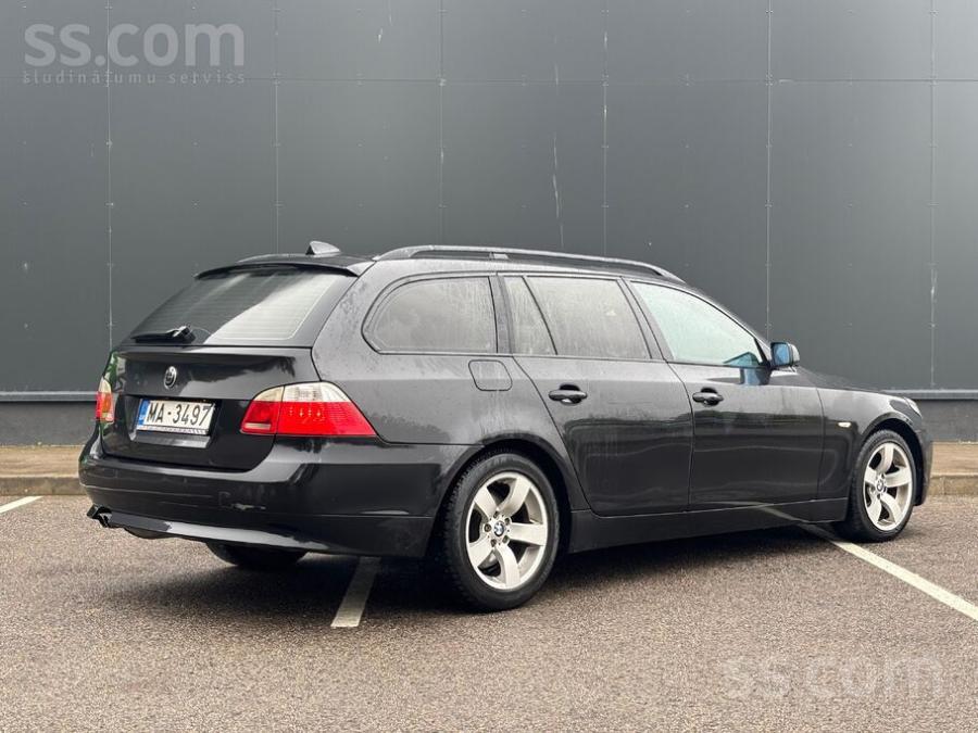 Black BMW 530 2005 in Riga, with an engine capacity of 2.50 L and mileage of 266 thousand km for 2950 €, photo 3 on AUTOMOTO.COM.LV