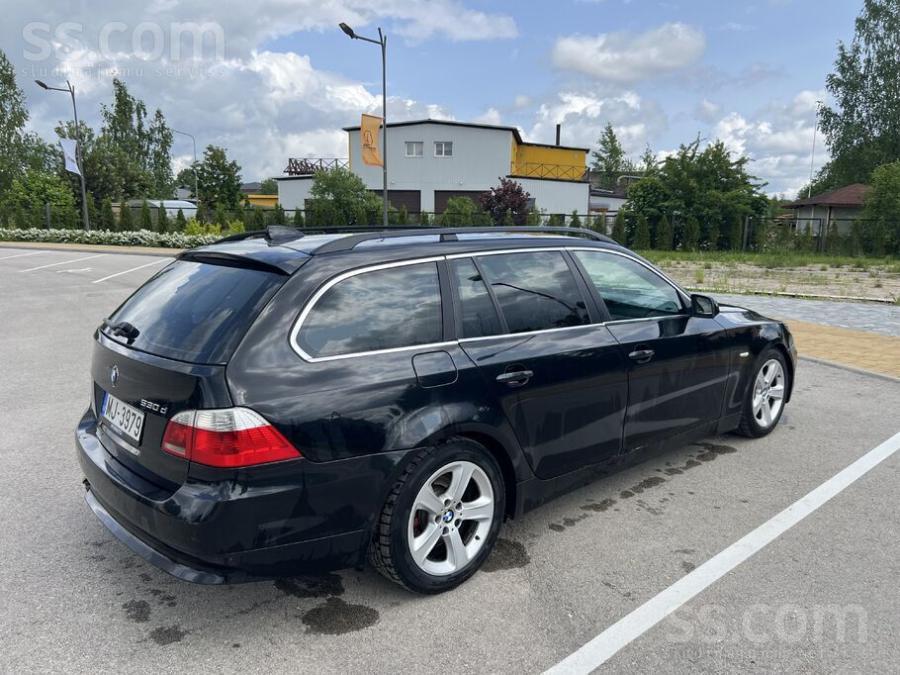 Black BMW 530 2005 in Aizkraukle, with an engine capacity of 3.00 L and mileage of 337 thousand km for 2999 €, photo 3 on AUTOMOTO.COM.LV