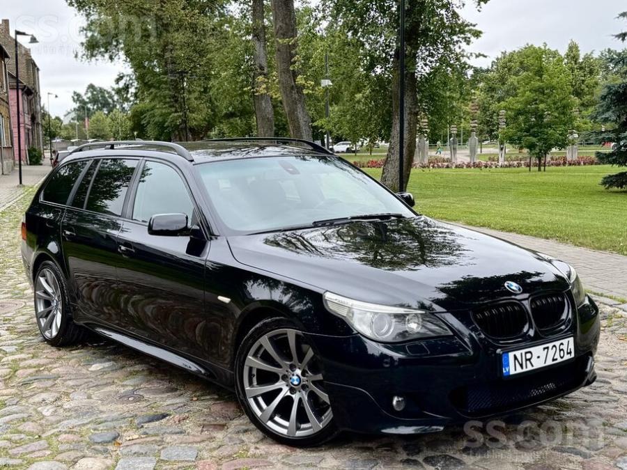 Black BMW 530 2005 in Jelgava, with an engine capacity of 3.00 L and mileage of 415 thousand km for 4700 €, photo 1 on AUTOMOTO.COM.LV