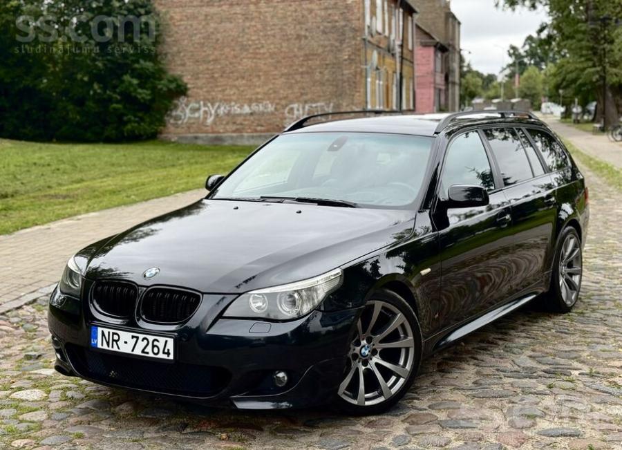 Black BMW 530 2005 in Jelgava, with an engine capacity of 3.00 L and mileage of 415 thousand km for 4700 €, photo 2 on AUTOMOTO.COM.LV