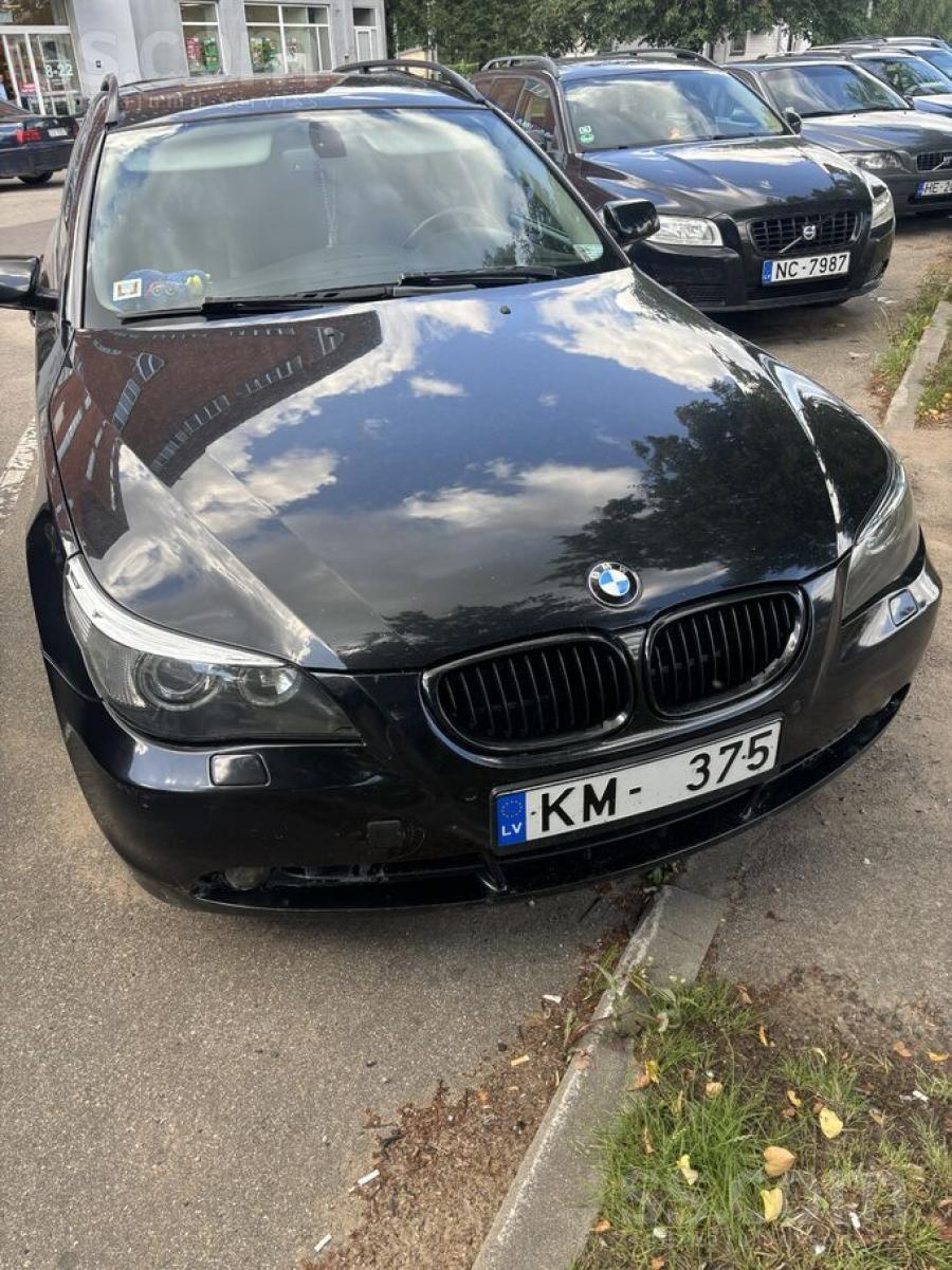 Black BMW 530 2005 in Riga, with an engine capacity of 3.00 L and mileage of 355 thousand km for 3190 €, photo 1 on AUTOMOTO.COM.LV