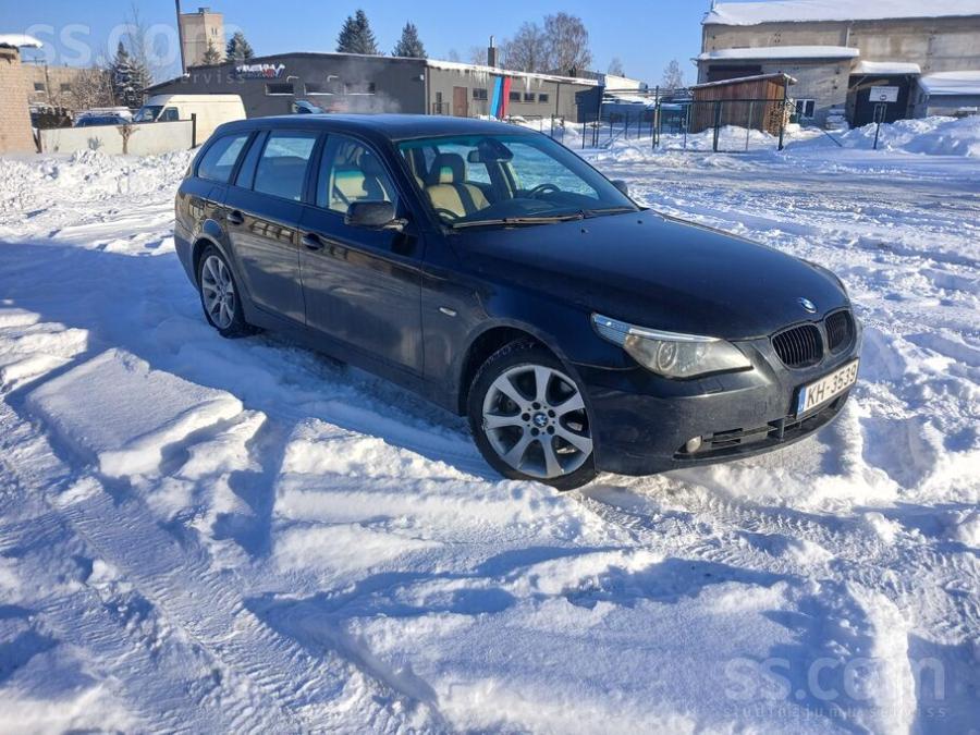 Black BMW 530 2005 in Bauska, with an engine capacity of 3.00 L and mileage of 287 thousand km for 2450 €, photo 6 on AUTOMOTO.COM.LV