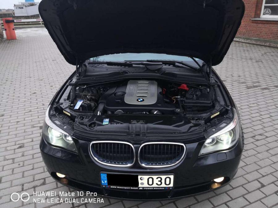 Black BMW 530 2005 in Marijampole, with an engine capacity of 2.99 L and mileage of 390 thousand km for 3599 €, photo 14 on AUTOMOTO.COM.LV