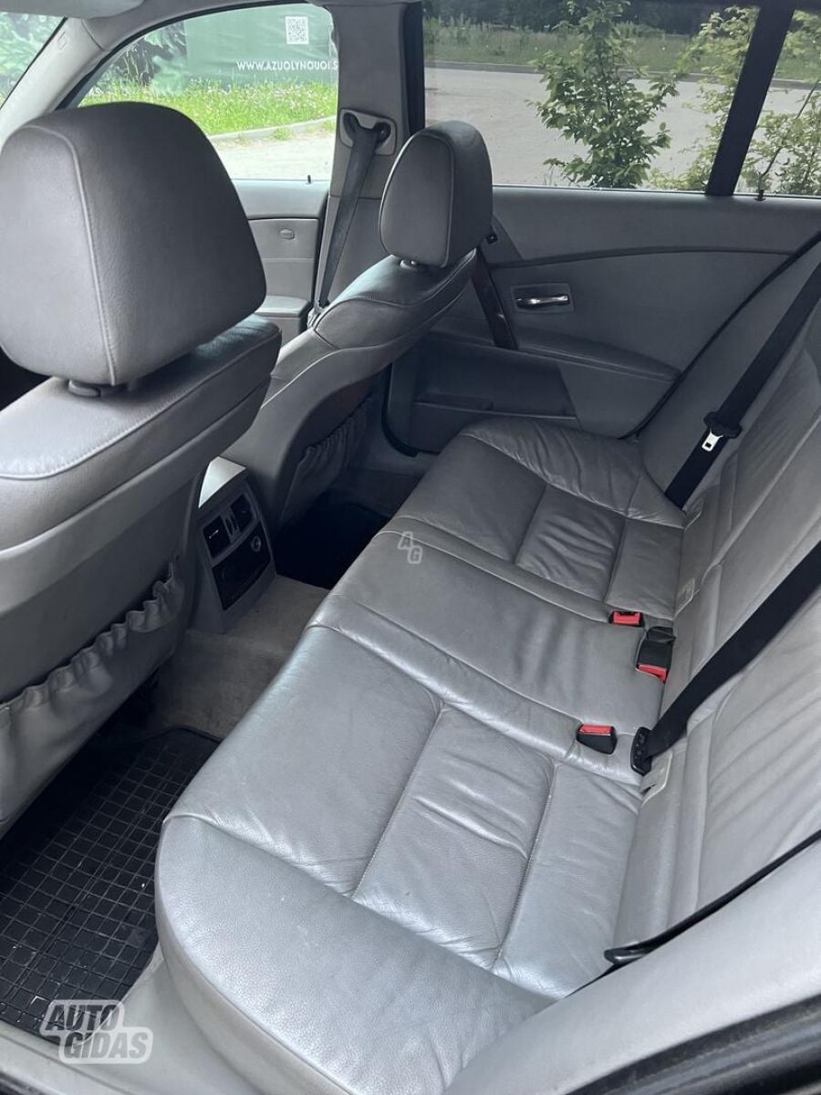 Black BMW 530 2005 in Kaunas, with an engine capacity of 3.00 L and mileage of 500 thousand km for 1700 €, photo 6 on AUTOMOTO.COM.LV