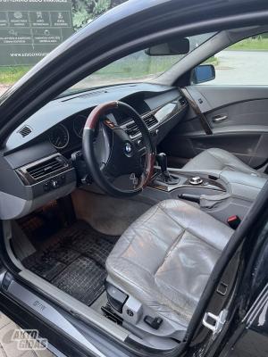 Black BMW 530 2005 in Kaunas, with an engine capacity of 3.00 L and mileage of 500 thousand km for 1700 €, photo 8 on AUTOMOTO.COM.LV