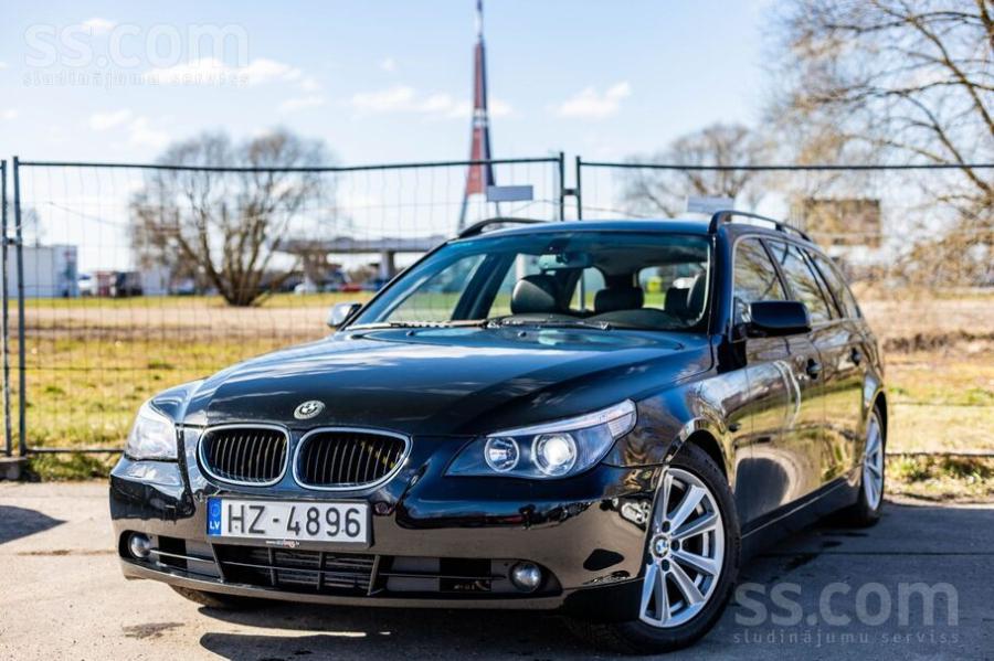 Black BMW 530 2005 in Riga, with an engine capacity of 3.00 L and mileage of 520 thousand km for 4490 €, photo 1 on AUTOMOTO.COM.LV