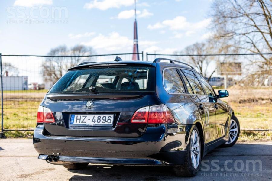 Black BMW 530 2005 in Riga, with an engine capacity of 3.00 L and mileage of 520 thousand km for 4490 €, photo 8 on AUTOMOTO.COM.LV