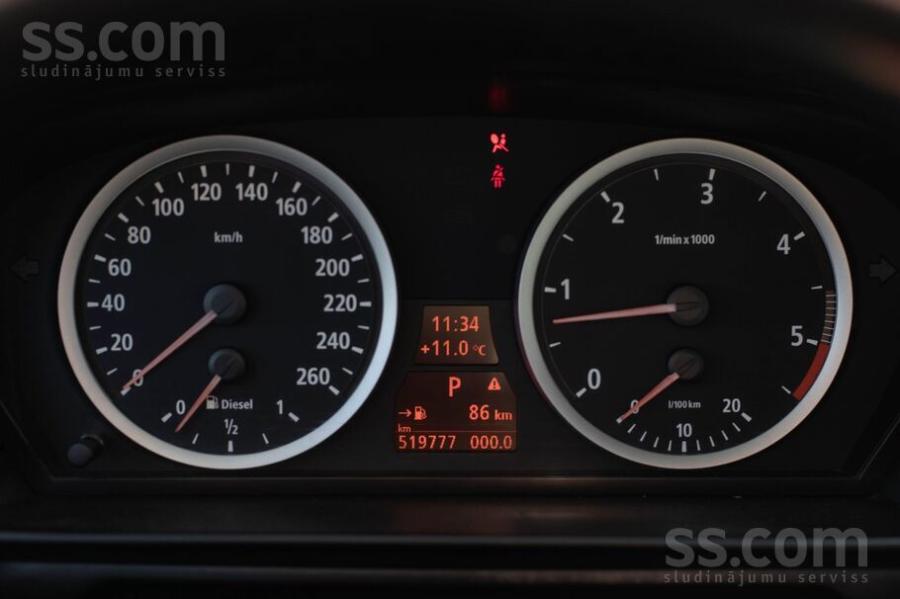 Black BMW 530 2005 in Riga, with an engine capacity of 3.00 L and mileage of 520 thousand km for 4490 €, photo 19 on AUTOMOTO.COM.LV