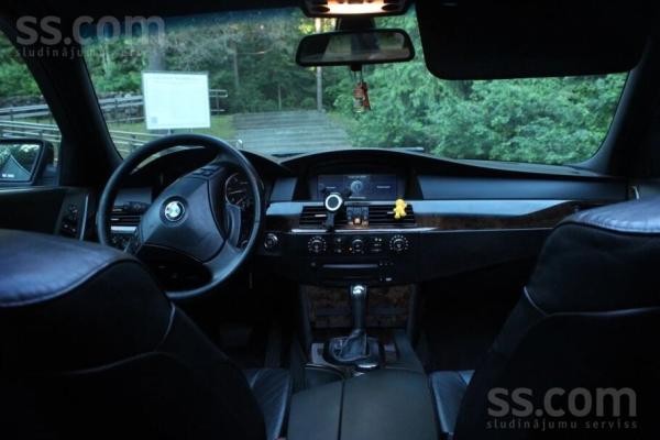 Black BMW 530 2005 in Rezekne, with an engine capacity of 3.00 L and mileage of 348 thousand km for 3500 €, photo 7 on AUTOMOTO.COM.LV