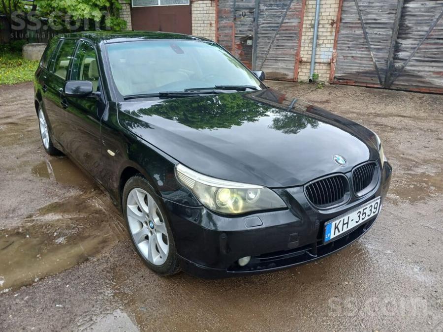 Black BMW 530 2005 in Bauska, with an engine capacity of 3.00 L and mileage of 287 thousand km for 1950 €, photo 8 on AUTOMOTO.COM.LV