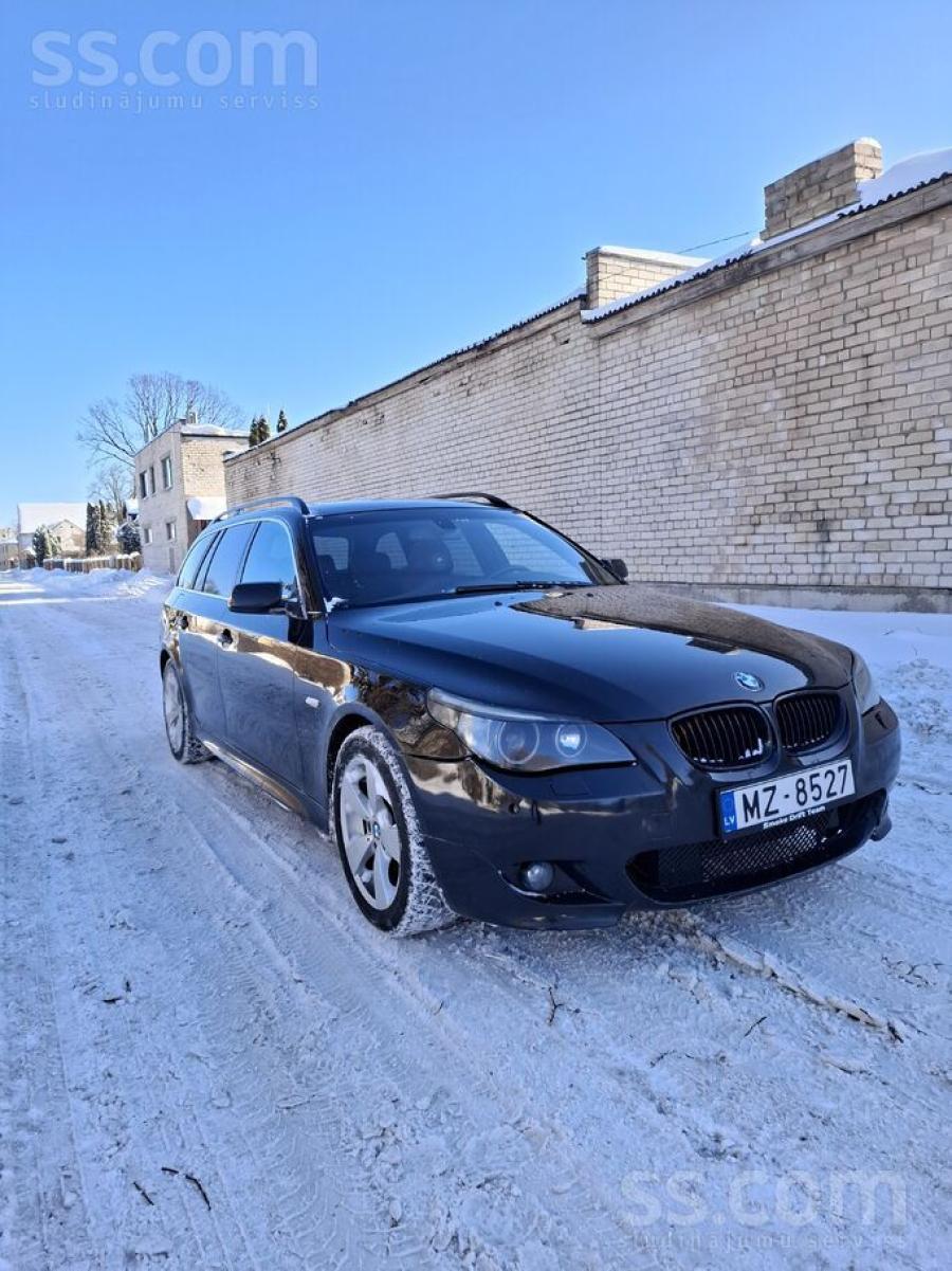 Black BMW 530 2005 in Jelgava, with an engine capacity of 3.00 L and mileage of 425 thousand km for 2500 €, photo 1 on AUTOMOTO.COM.LV