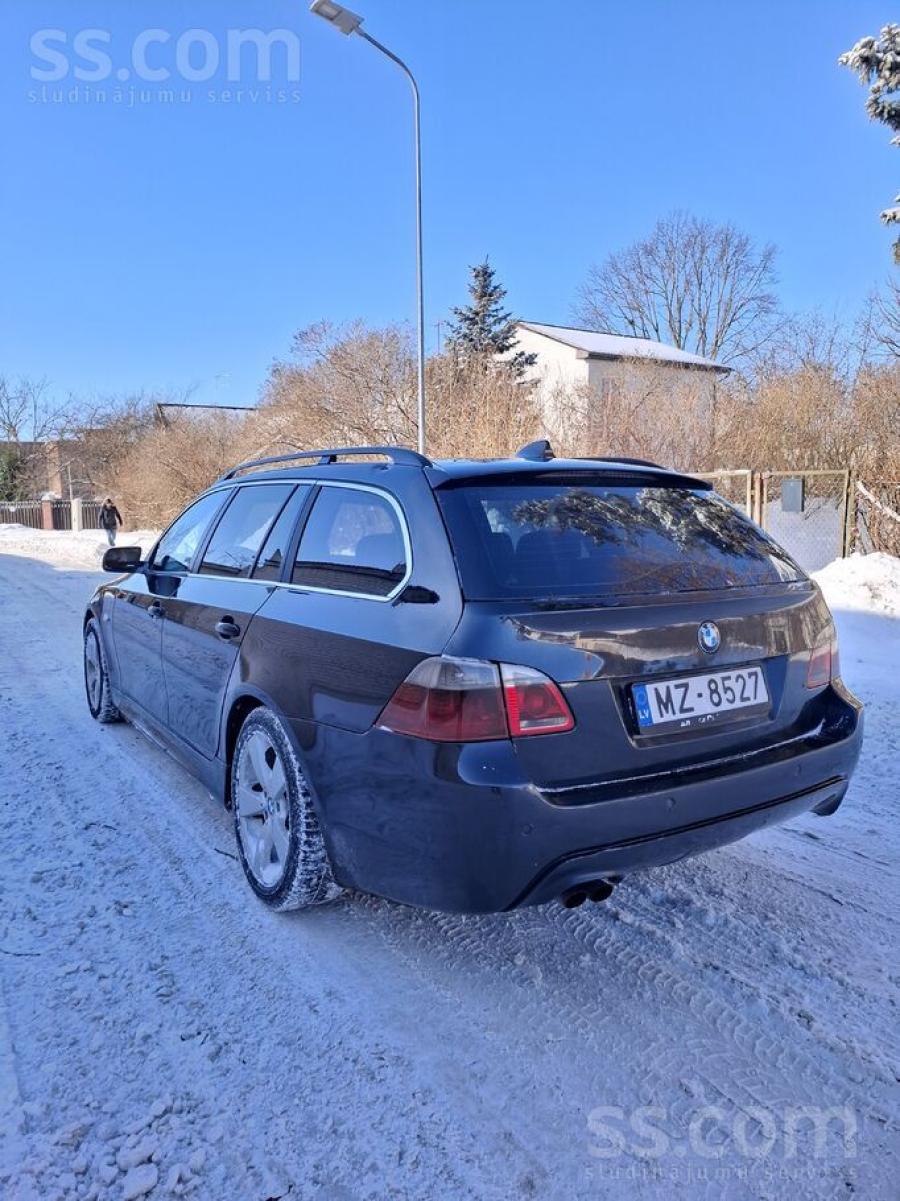 Black BMW 530 2005 in Jelgava, with an engine capacity of 3.00 L and mileage of 425 thousand km for 2500 €, photo 5 on AUTOMOTO.COM.LV