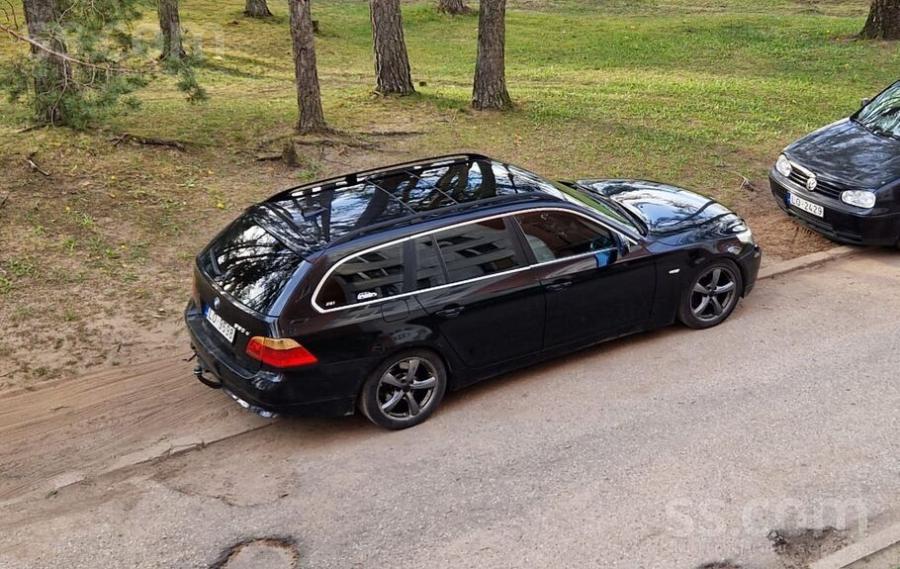 Black BMW 530 2005 in Riga, with an engine capacity of 3.00 L and mileage of 354 thousand km for 2690 €, photo 1 on AUTOMOTO.COM.LV