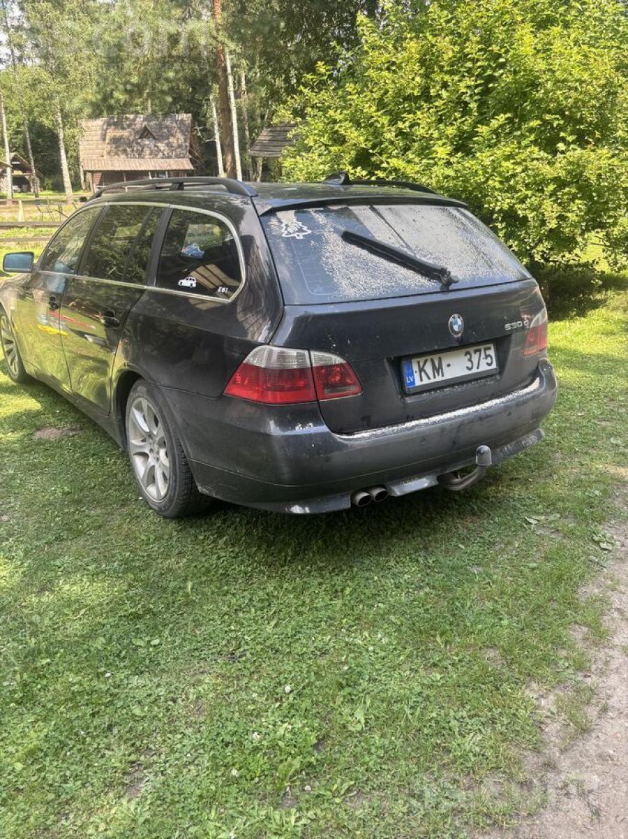 Black BMW 530 2005 in Riga, with an engine capacity of 3.00 L and mileage of 355 thousand km for 2890 €, photo 3 on AUTOMOTO.COM.LV