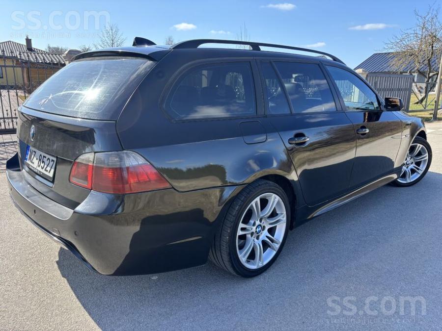 Black BMW 530 2005 in Bauska, with an engine capacity of 3.00 L and mileage of 427 thousand km for 3300 €, photo 5 on AUTOMOTO.COM.LV