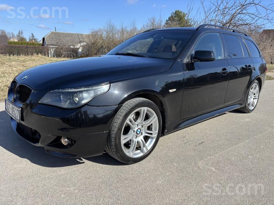 Black BMW 530 2005 in Bauska, with an engine capacity of 3.00 L and mileage of 427 thousand km for 3300 €, photo 6 on AUTOMOTO.COM.LV