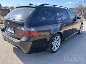 Black BMW 530 2005 in Bauska, with an engine capacity of 3.00 L and mileage of 427 thousand km for 3300 €, photo 8 on AUTOMOTO.COM.LV