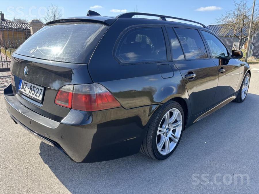 Black BMW 530 2005 in Bauska, with an engine capacity of 3.00 L and mileage of 427 thousand km for 3300 €, photo 8 on AUTOMOTO.COM.LV